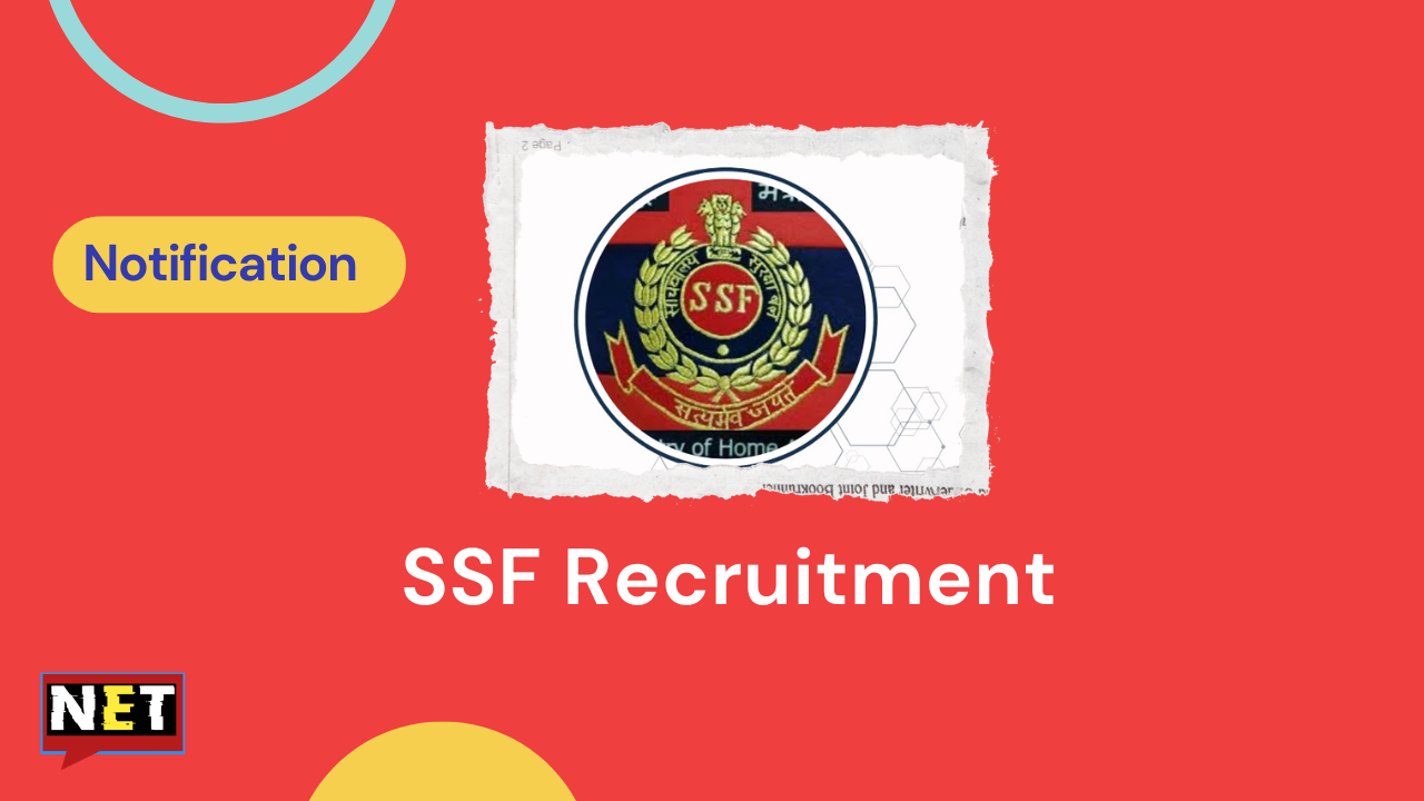 SSF Constable Recruitment 2026 - Apply Tradesman Barber Washerman 10 ...